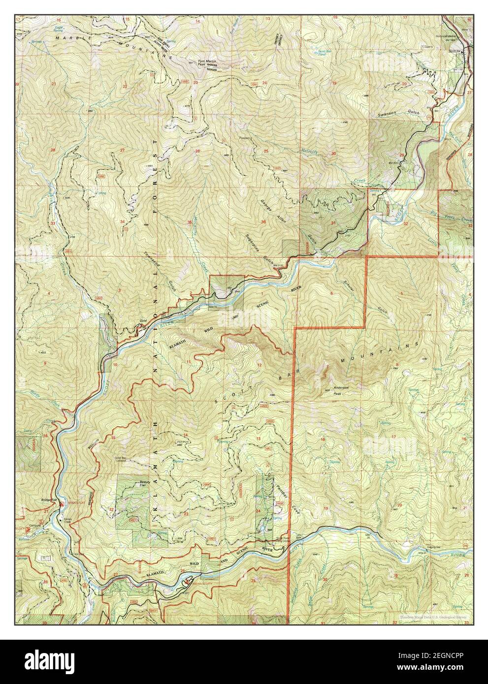 Scott Bar, California, map 2001, 1:24000, United States of America by ...