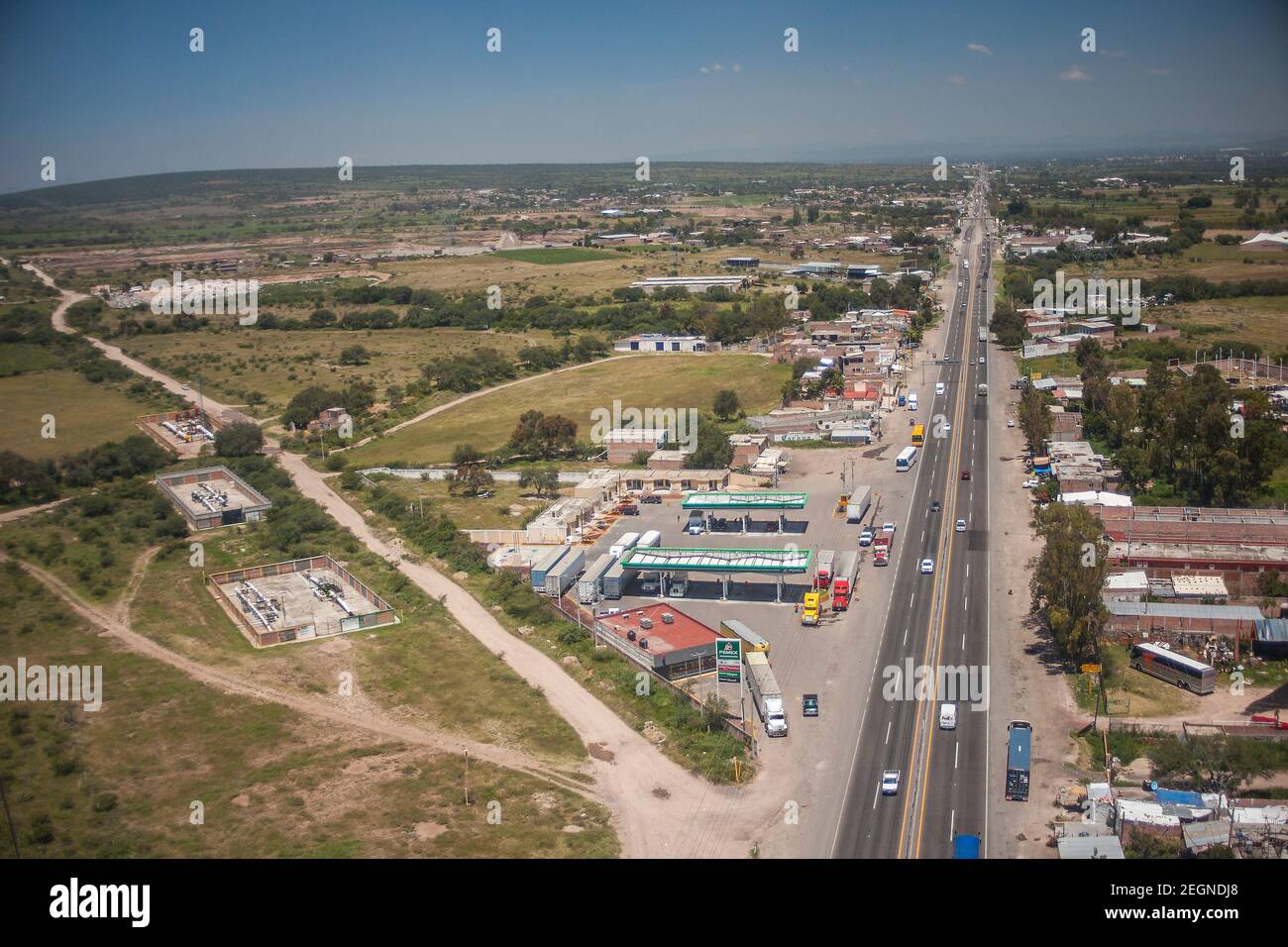 Aerial view roads highways in hi-res stock photography and images - Alamy