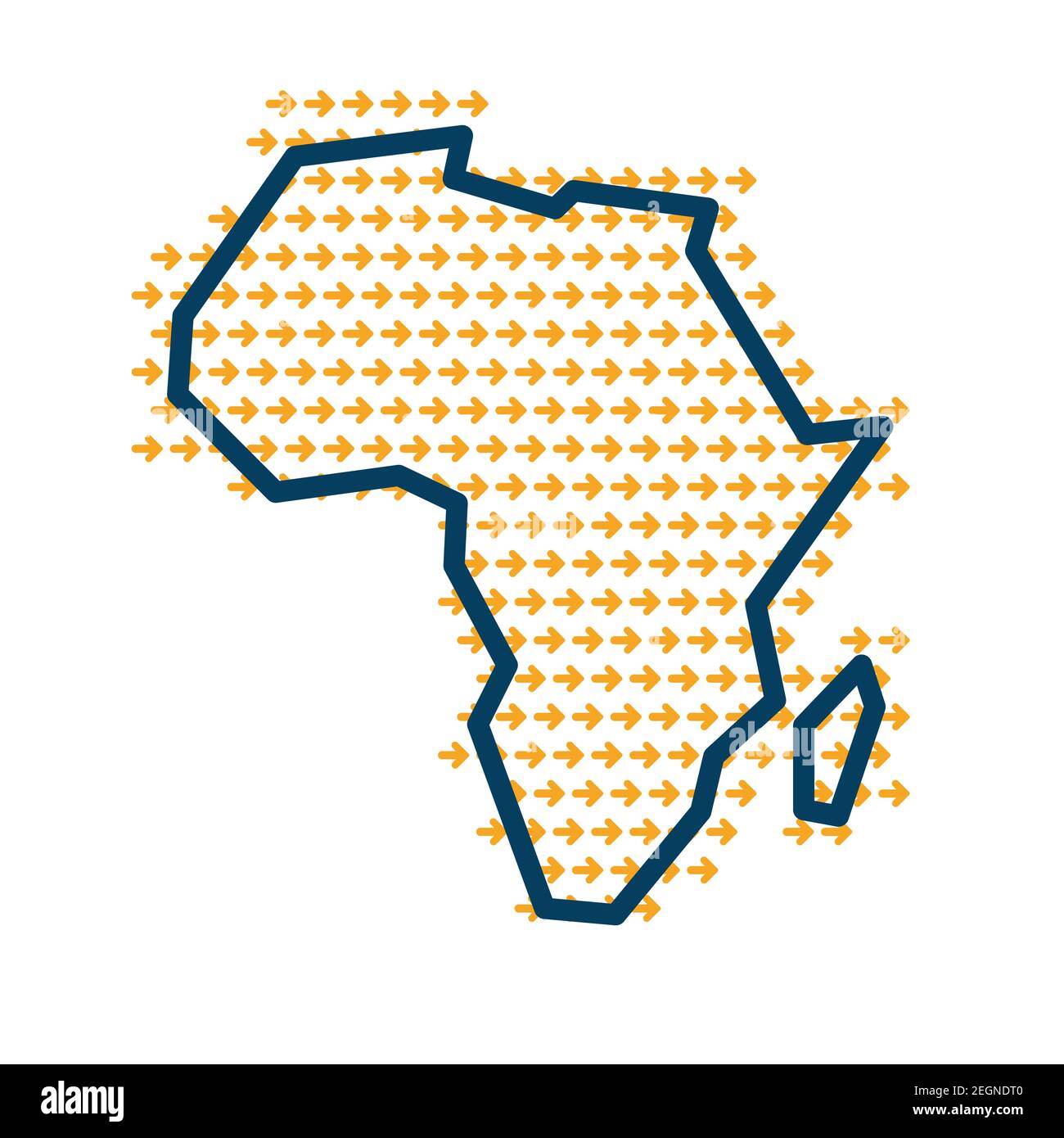 Simple map of africa hi-res stock photography and images - Alamy