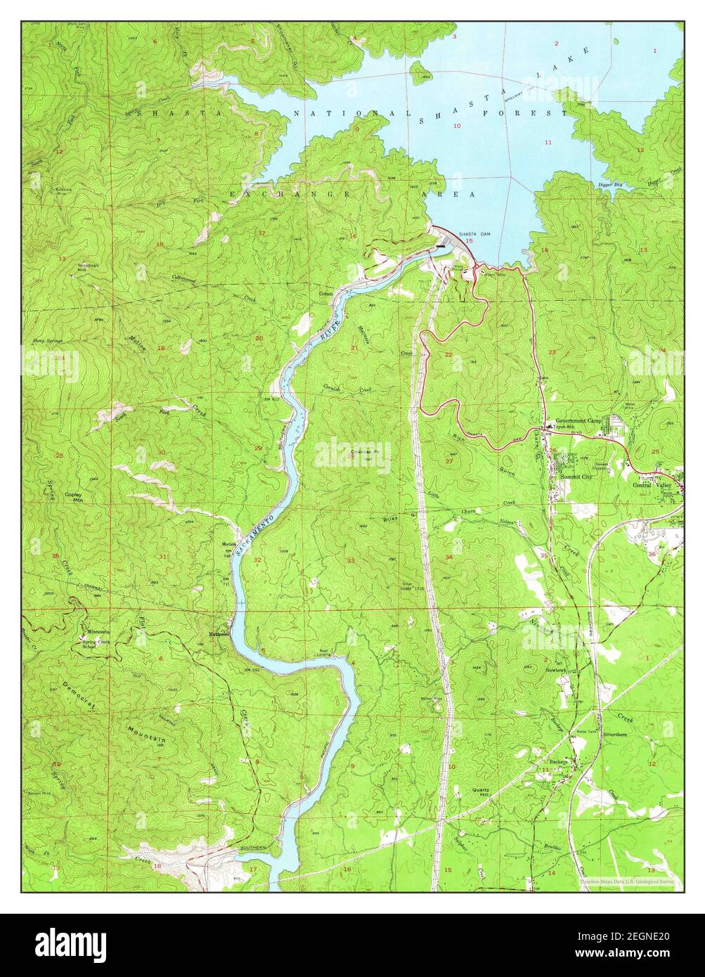 Shasta County Map High Resolution Stock Photography and Images - Alamy