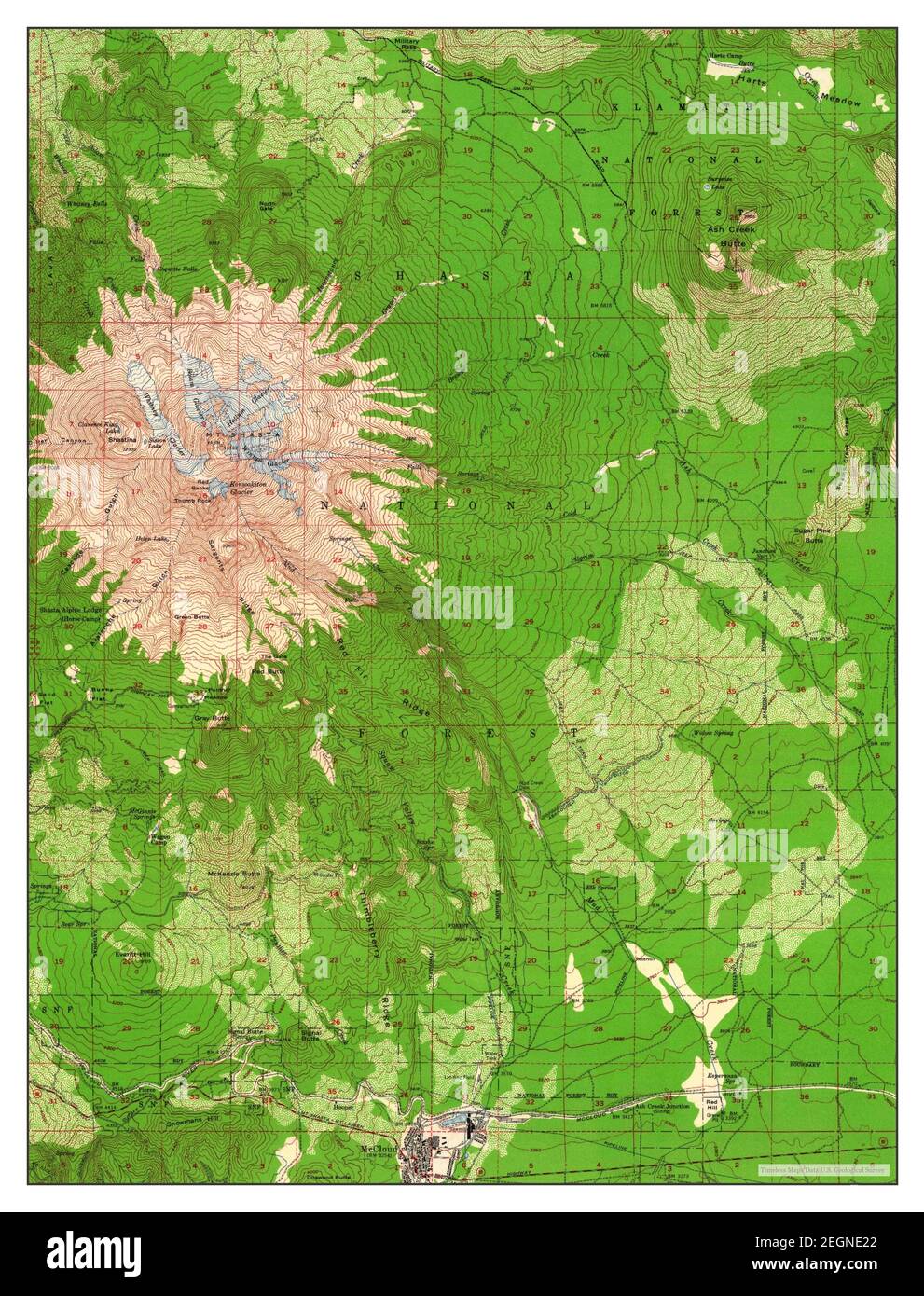 Shasta map hi-res stock photography and images - Alamy