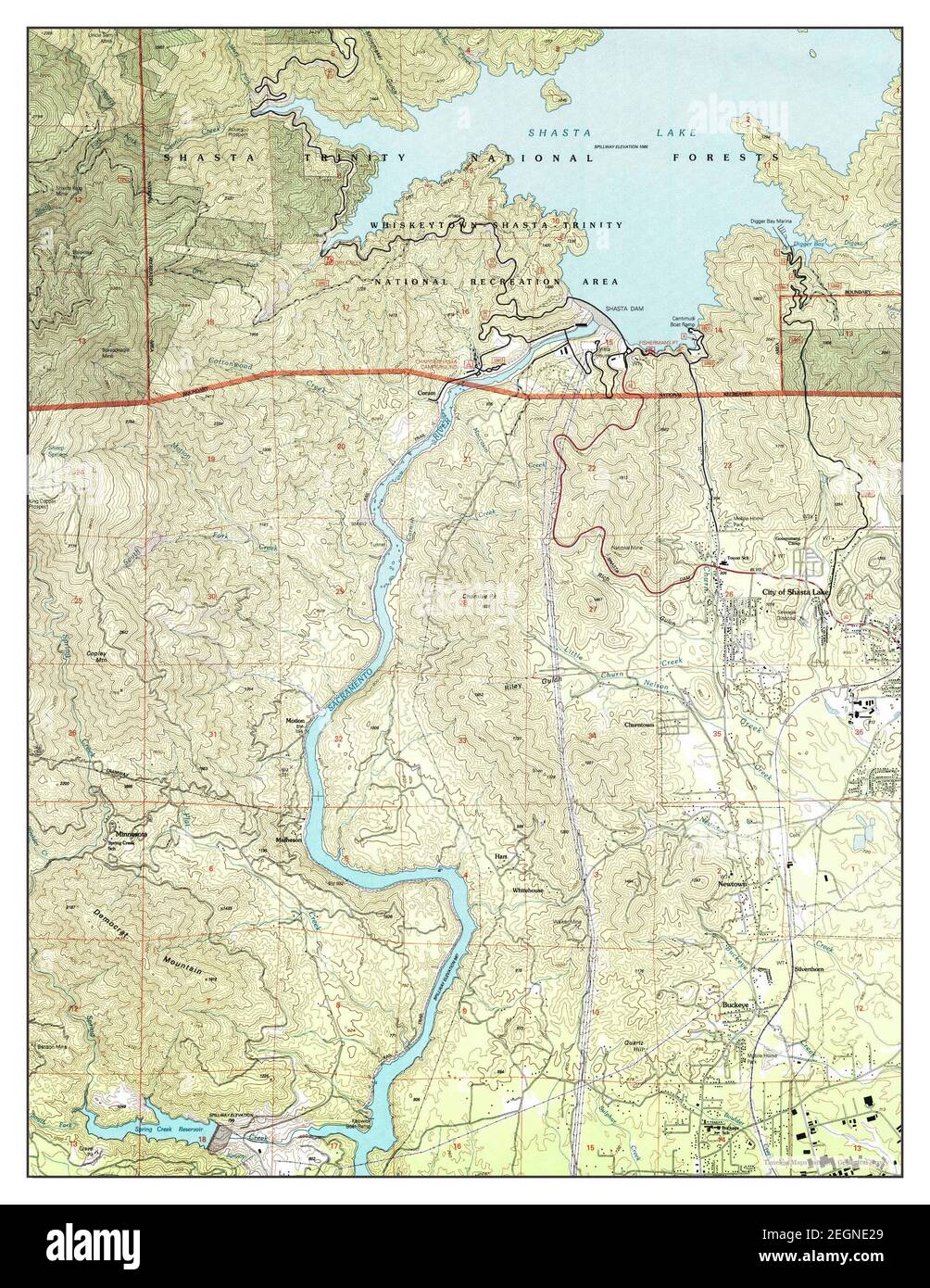 Shasta County Map High Resolution Stock Photography and Images - Alamy