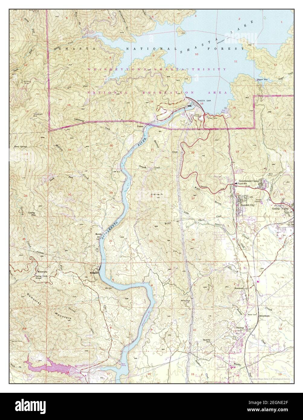 Shasta County Map High Resolution Stock Photography and Images - Alamy