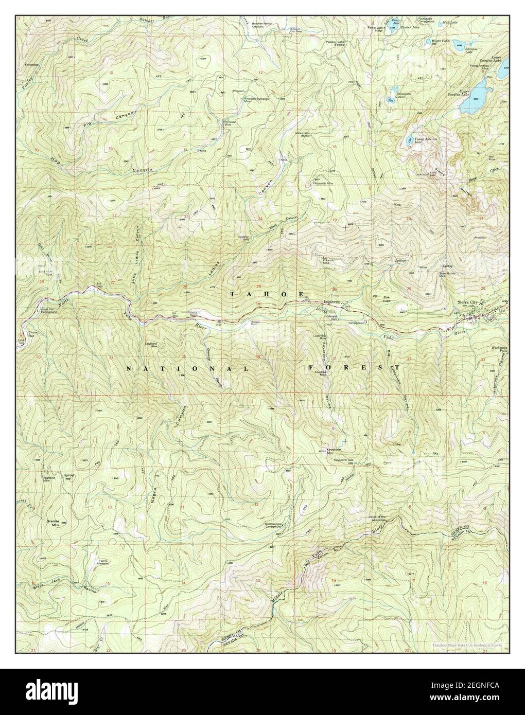 Sierra county map hi-res stock photography and images - Alamy