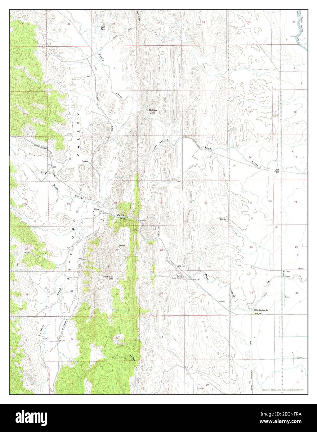 Sites, California, map 1958, 1:24000, United States of America by ...