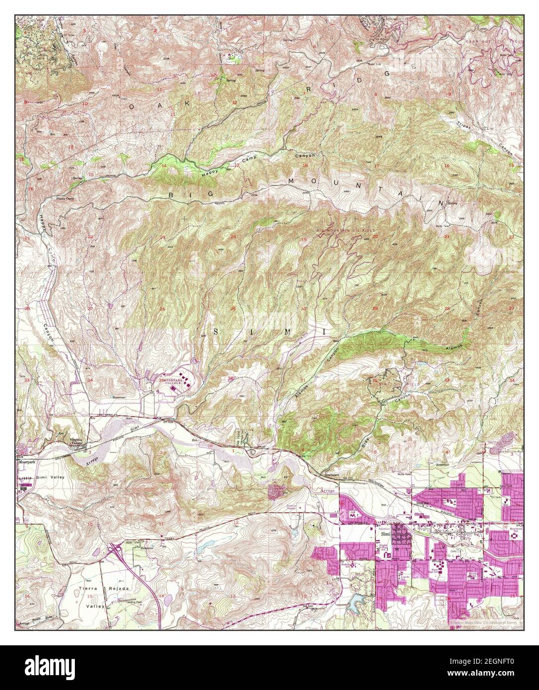 Simi, California, map 1951, 1:24000, United States of America by ...