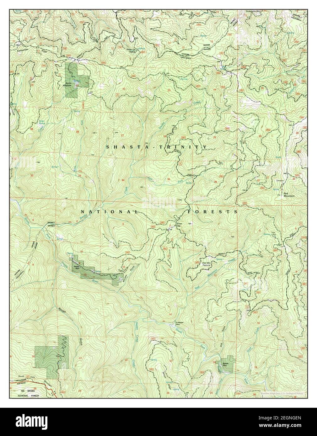 Smoky Creek, California, map 1998, 1:24000, United States of America by ...
