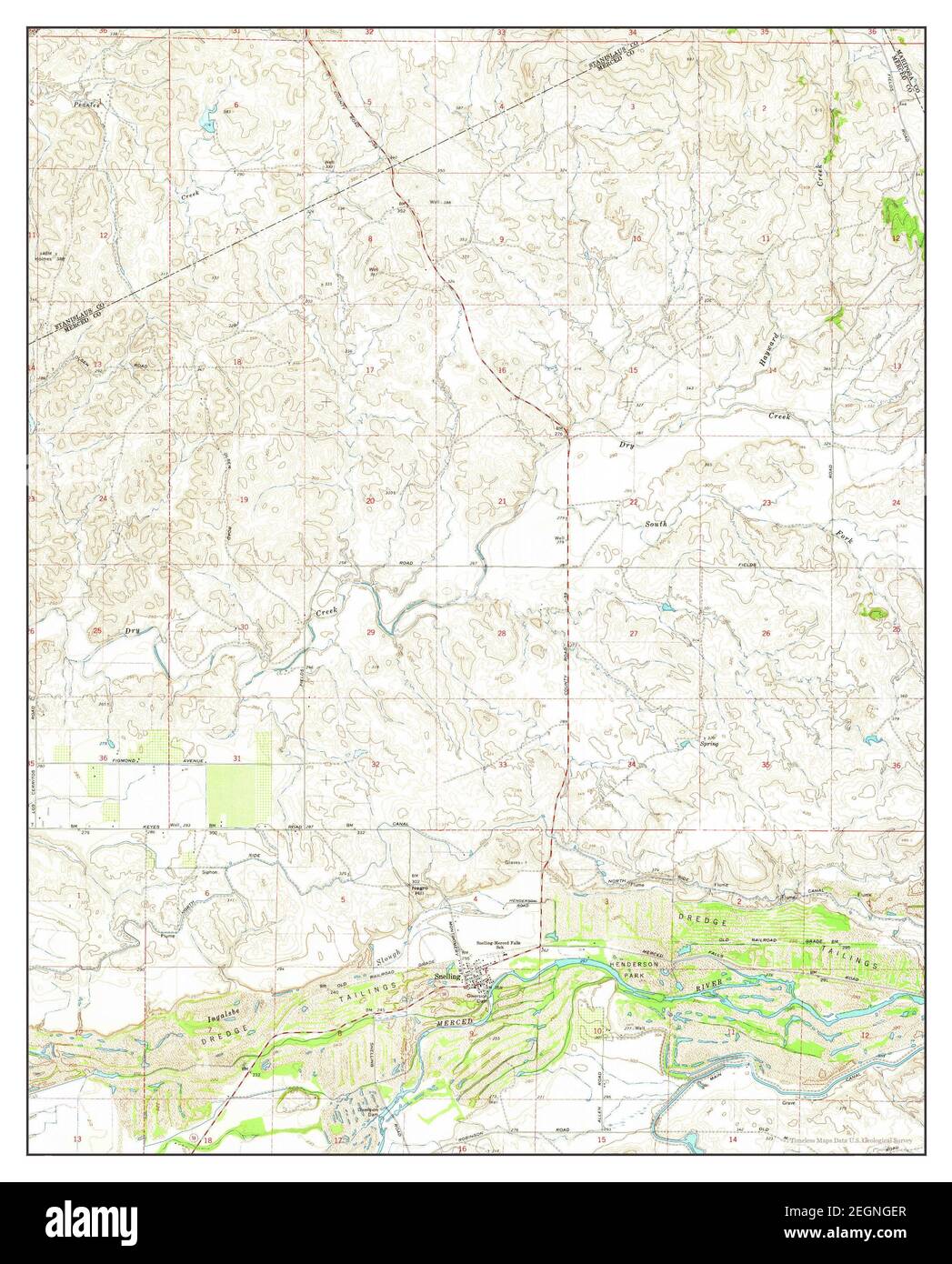 Snelling, California, map 1962, 1:24000, United States of America by ...