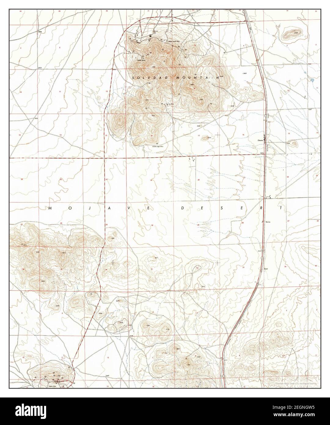 Soledad Mountain, California, map 1947, 1:24000, United States of ...