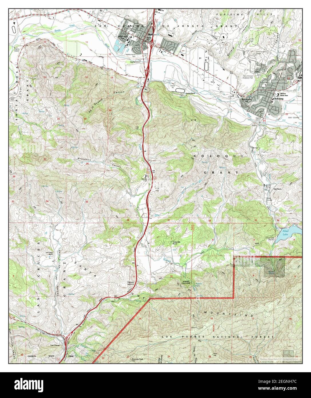 Solvang, California, map 1995, 1:24000, United States of America by ...