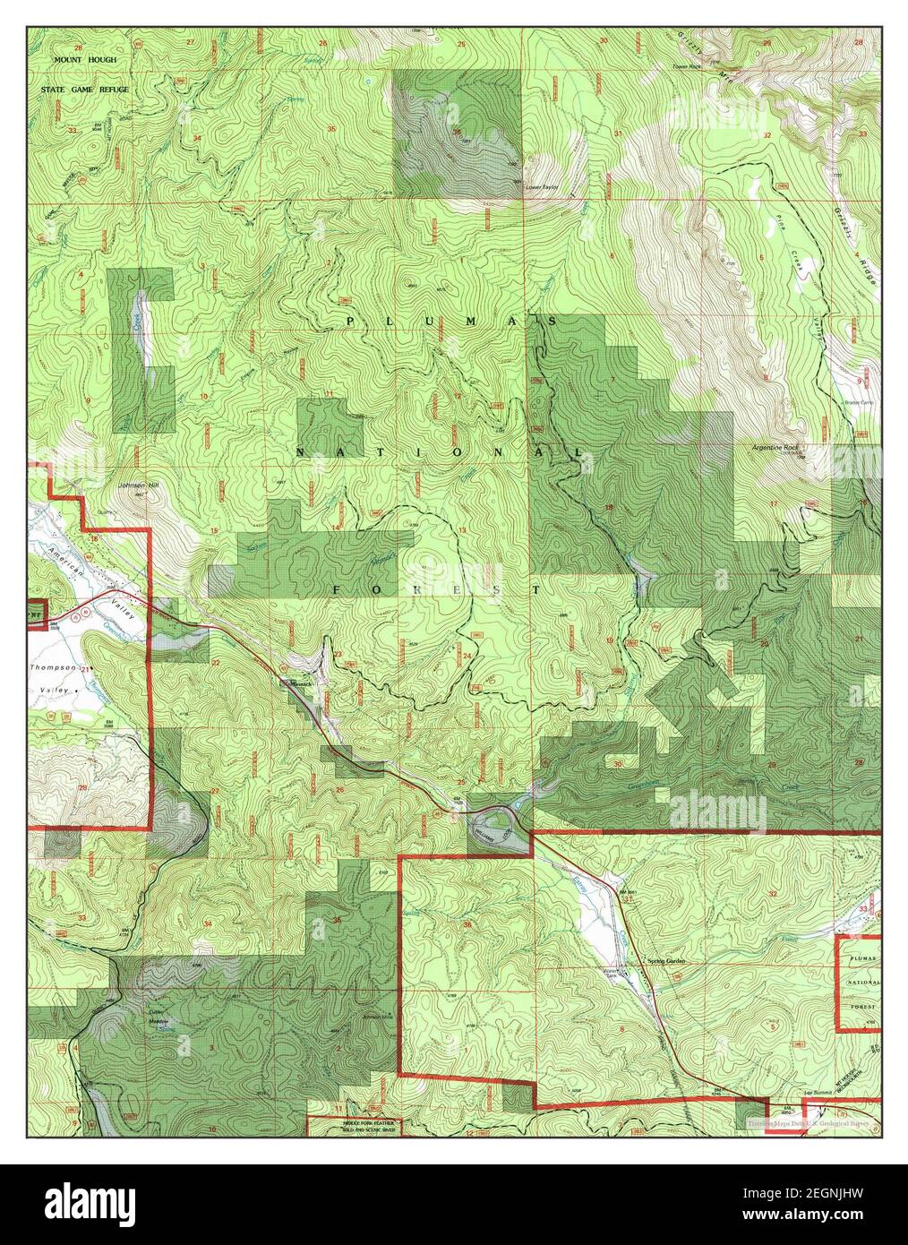 Spring Garden, California, map 1994, 1:24000, United States of America ...