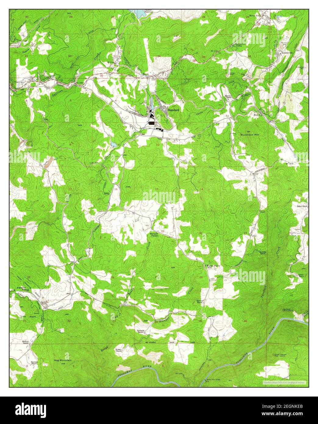 Standard, California, map 1948, 1:24000, United States of America by ...