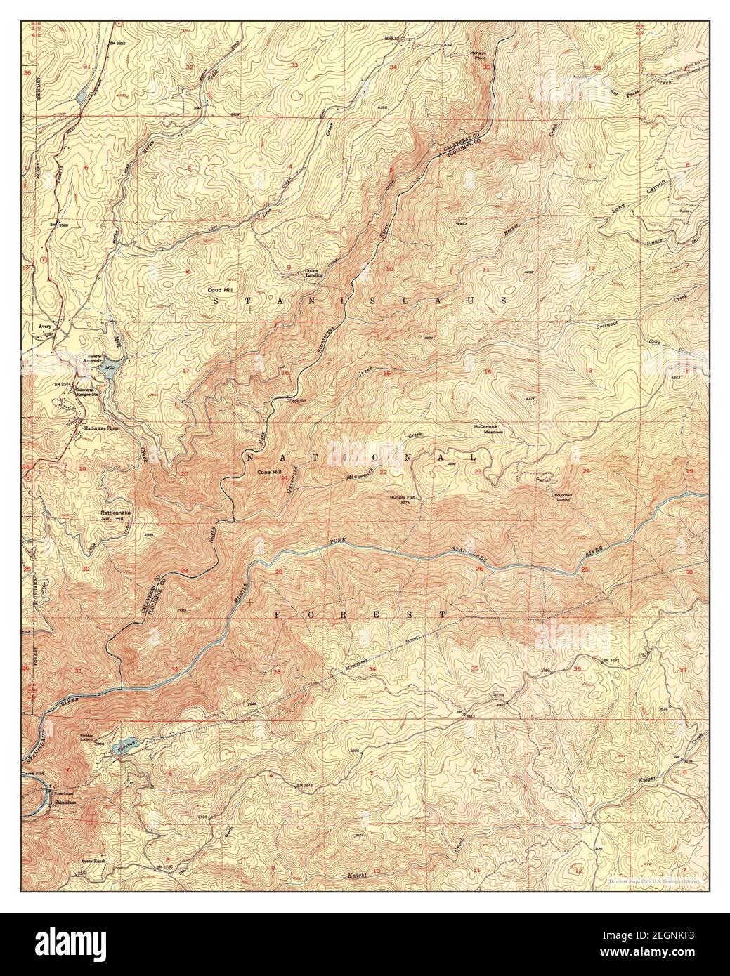 Stanislaus county map hi-res stock photography and images - Alamy