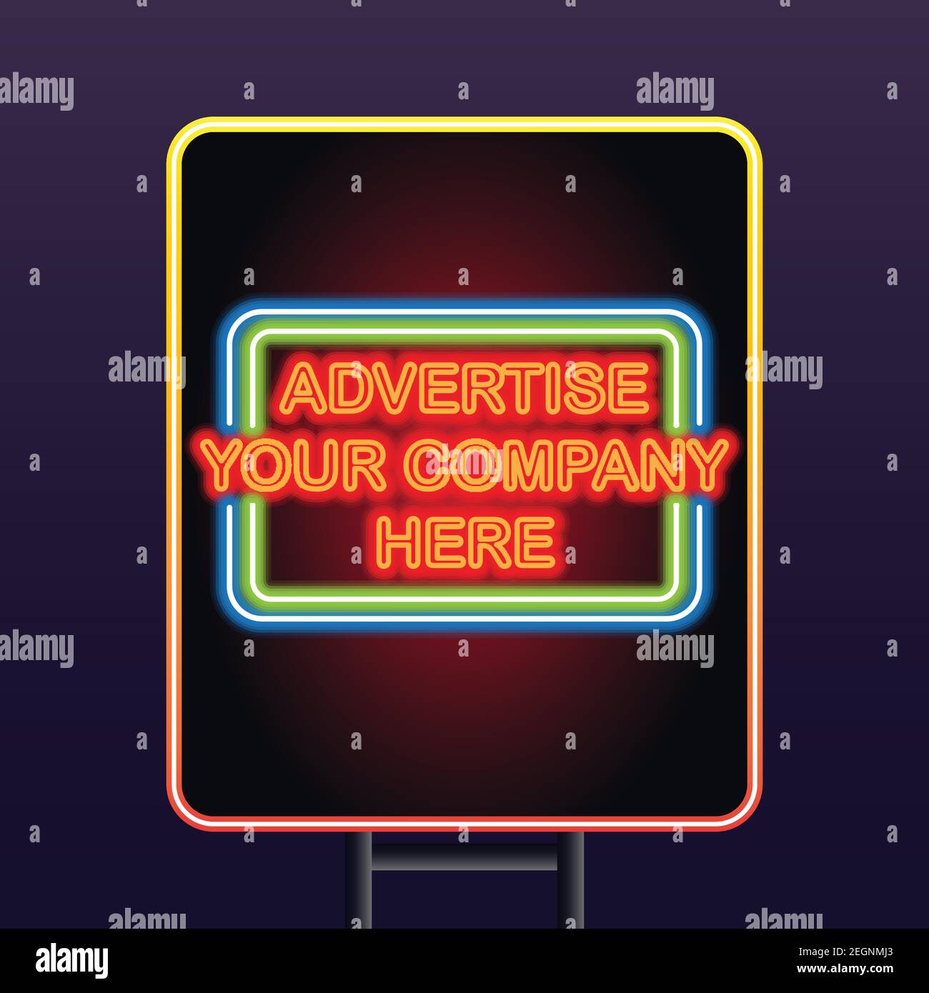 Sidewalk ad advertising advertisement poster Stock Vector Images - Alamy