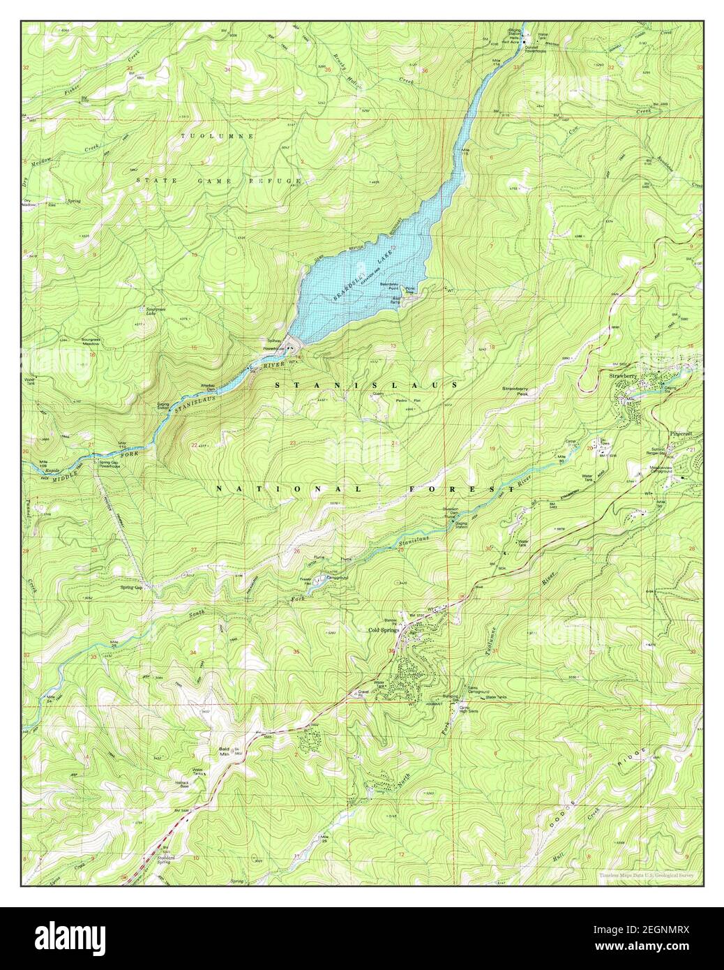 Strawberry, California, map 1979, 1:24000, United States of America by ...
