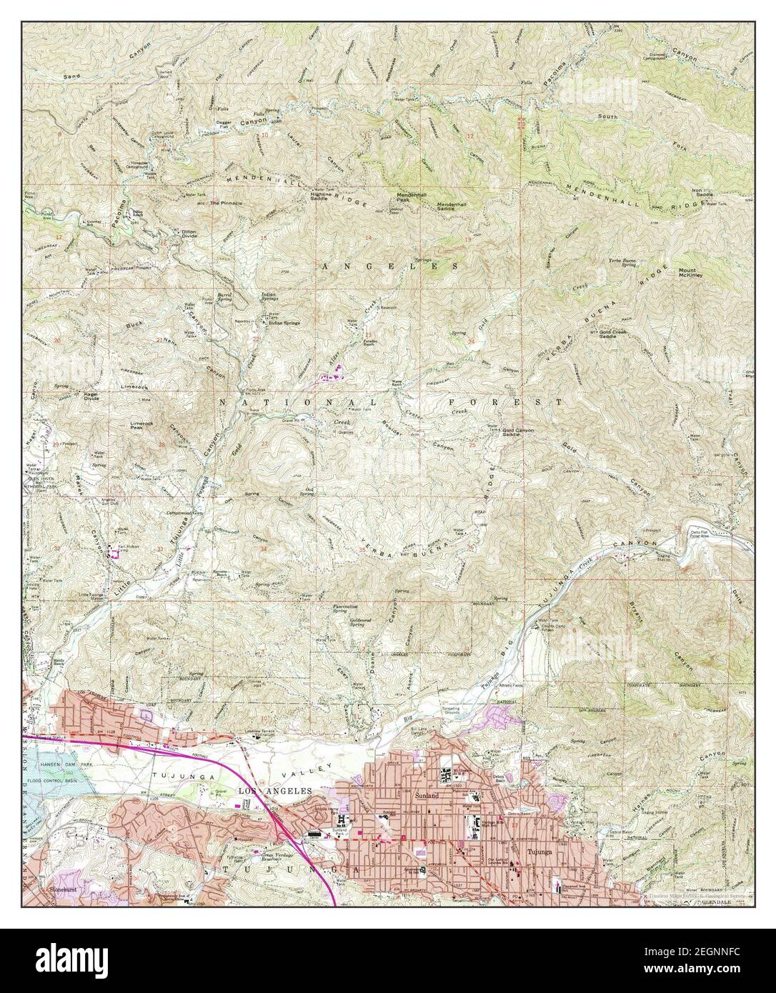 Sunland, California, map 1991, 1:24000, United States of America by ...