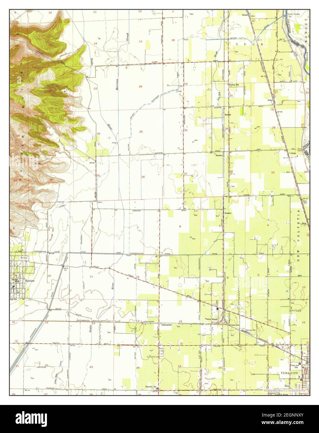 Sutter, California, map 1952, 1:24000, United States of America by ...