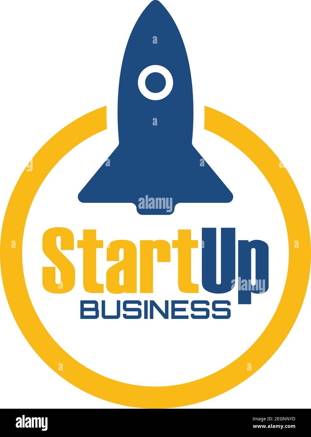 startup banner isolated on white background. vector illustration Stock ...