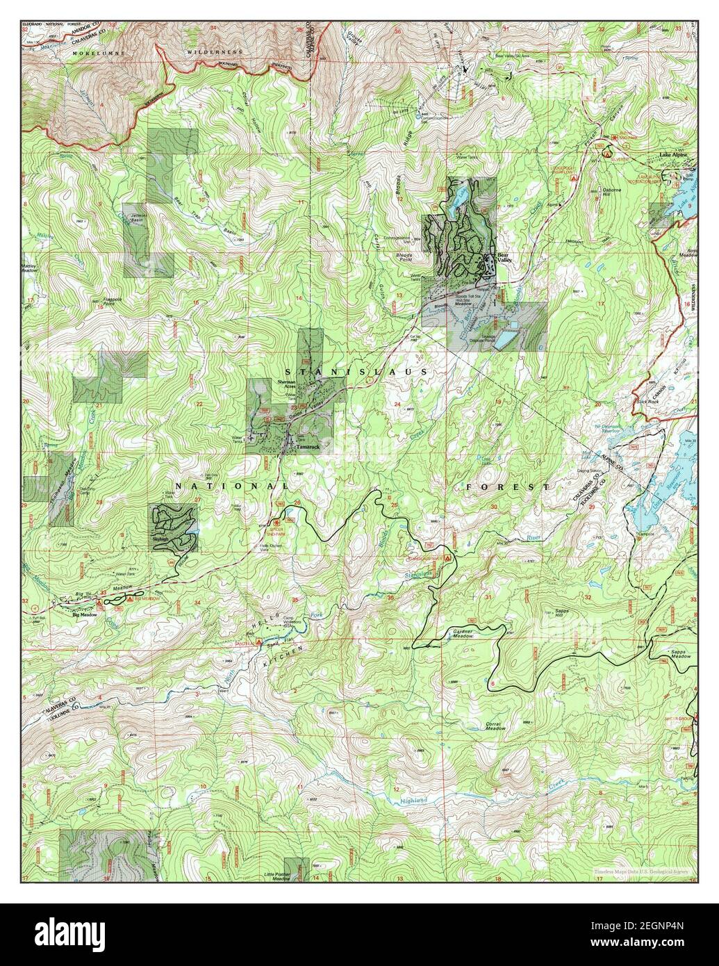 Tamarack, California, map 2001, 1:24000, United States of America by ...