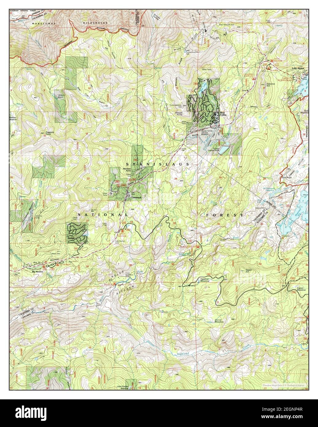 Tamarack, California, map 2001, 1:24000, United States of America by ...