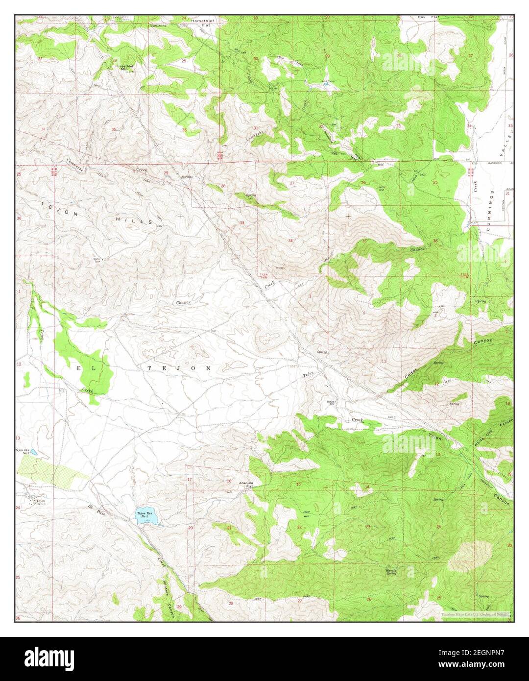 Tejon Ranch, California, map 1966, 1:24000, United States of America by ...