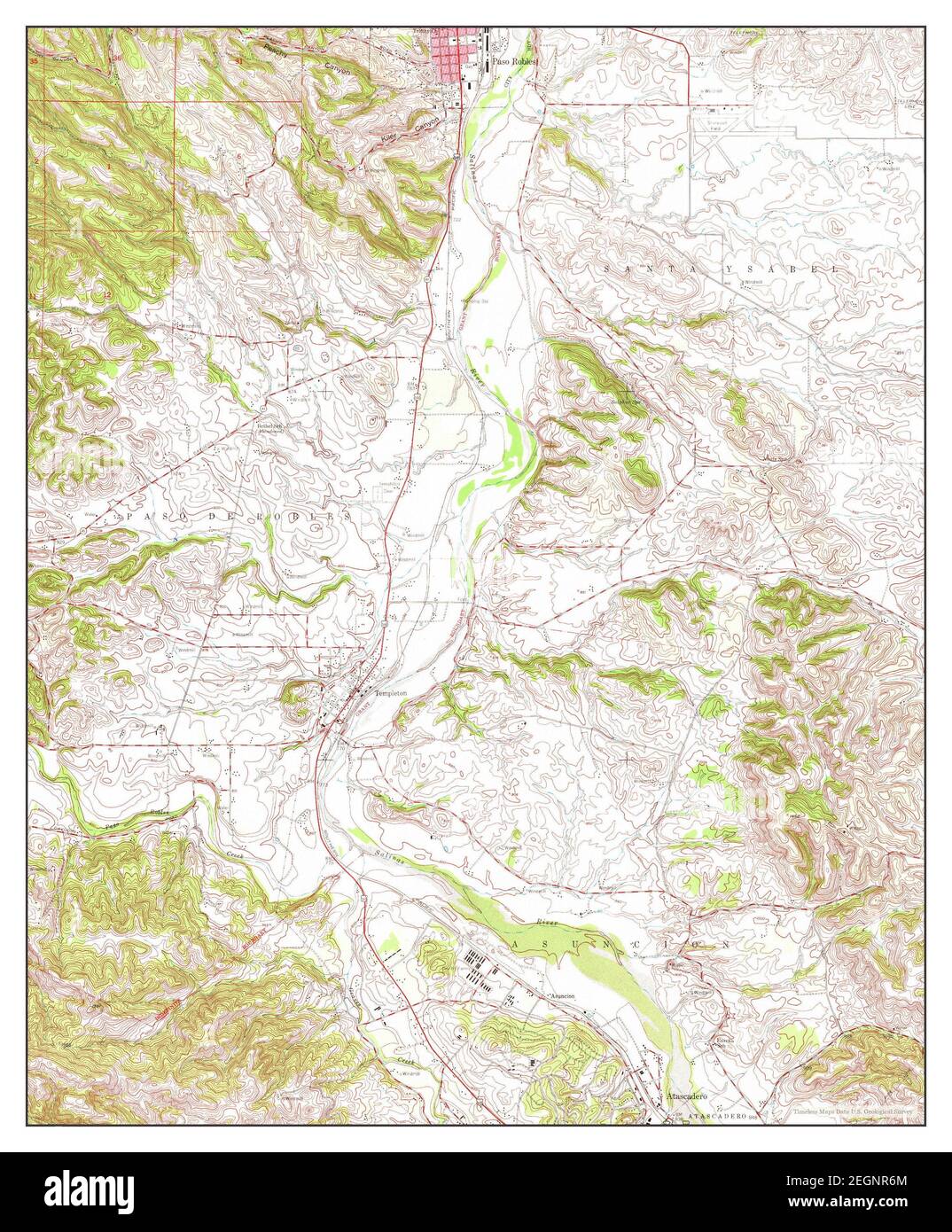 Templeton, California, map 1948, 1:24000, United States of America by ...