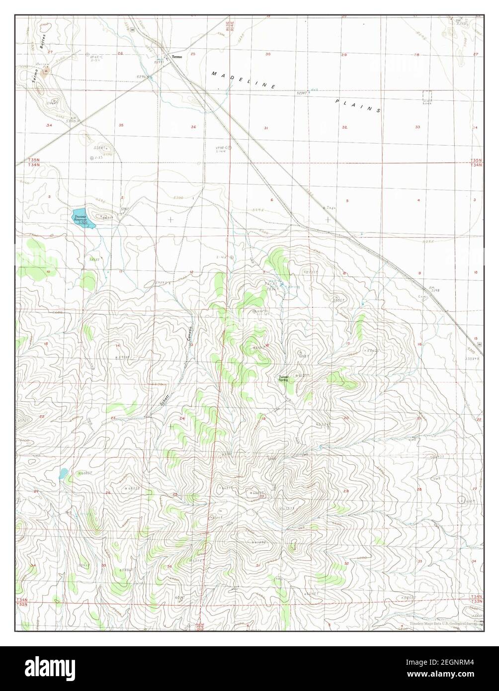 Termo, California, map 1989, 1:24000, United States of America by ...