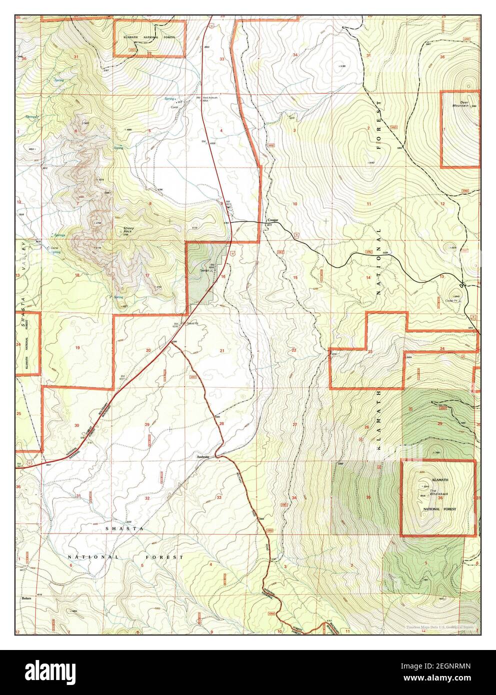 The Whaleback, California, map 2001, 1:24000, United States of America ...