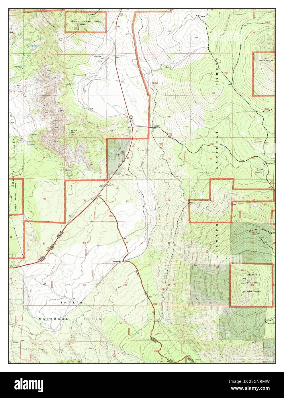 The Whaleback, California, map 2001, 1:24000, United States of America ...