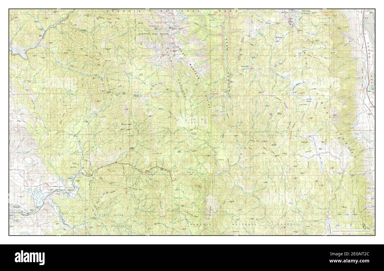 California rivers map Cut Out Stock Images & Pictures - Alamy