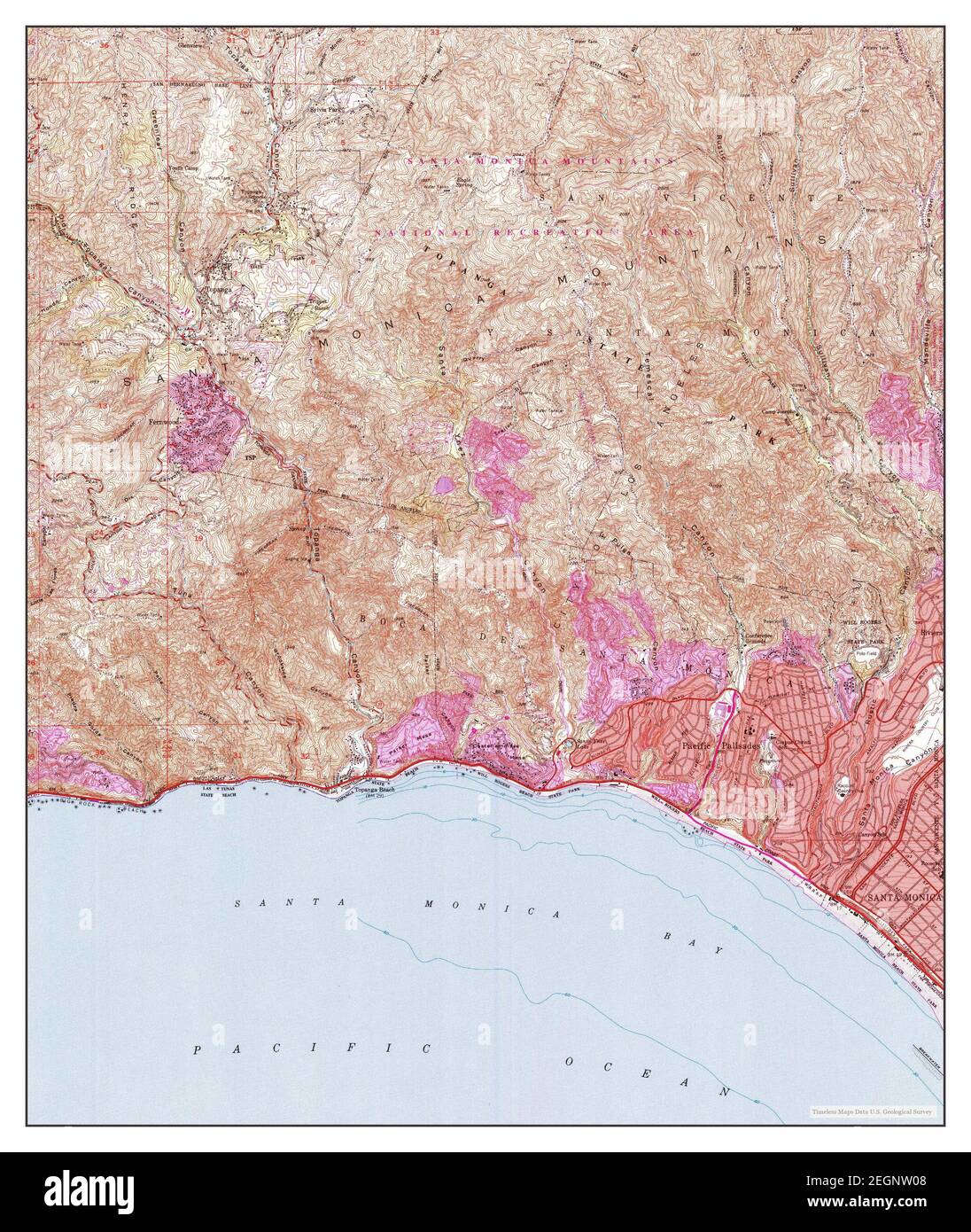 Topanga California Map