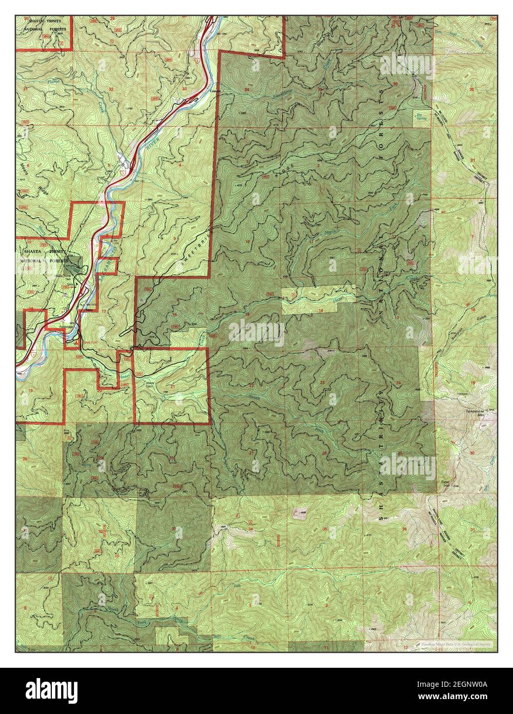 Tombstone Mountain, California, map 1998, 1:24000, United States of ...