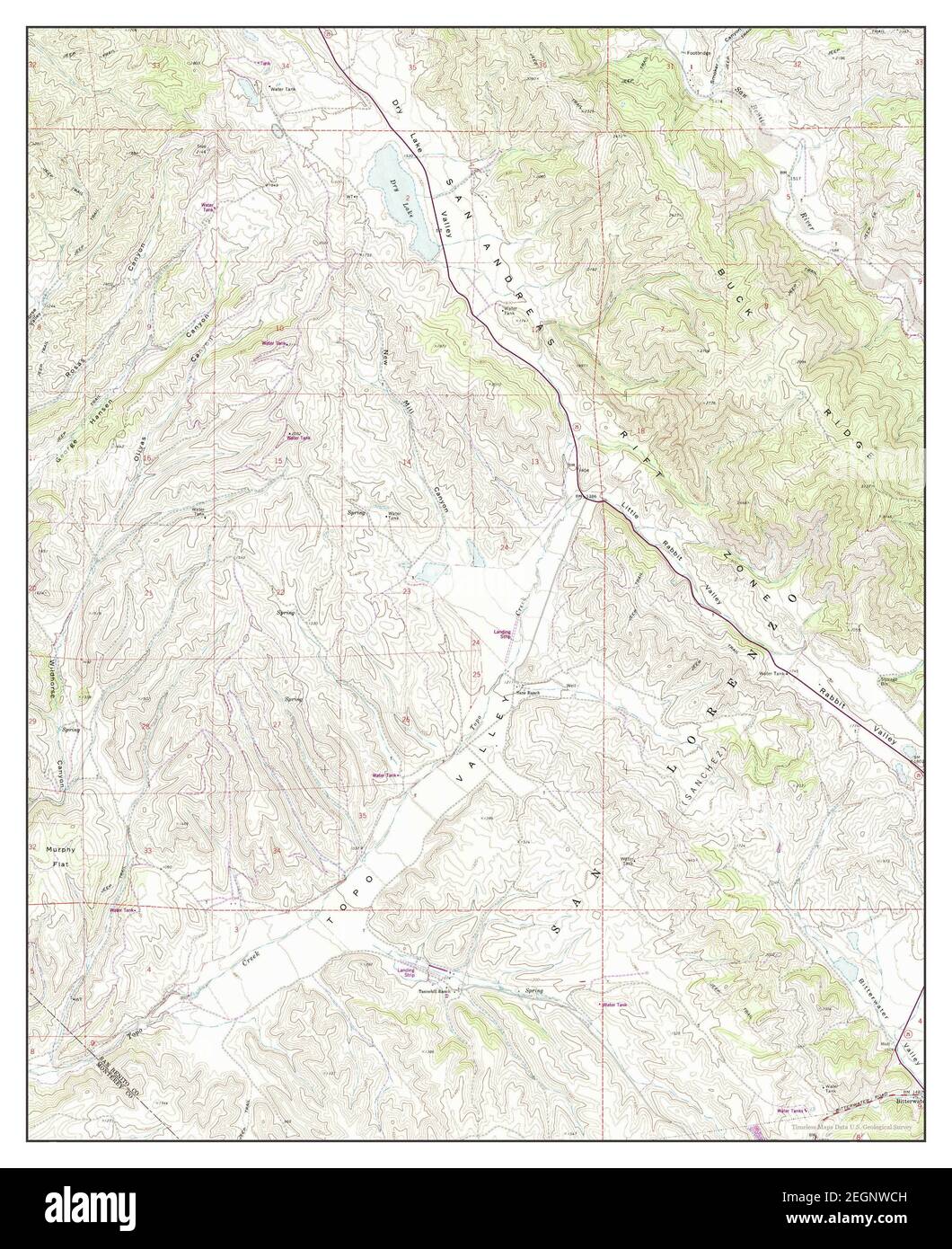 Topo Valley, California, map 1969, 1:24000, United States of America by ...