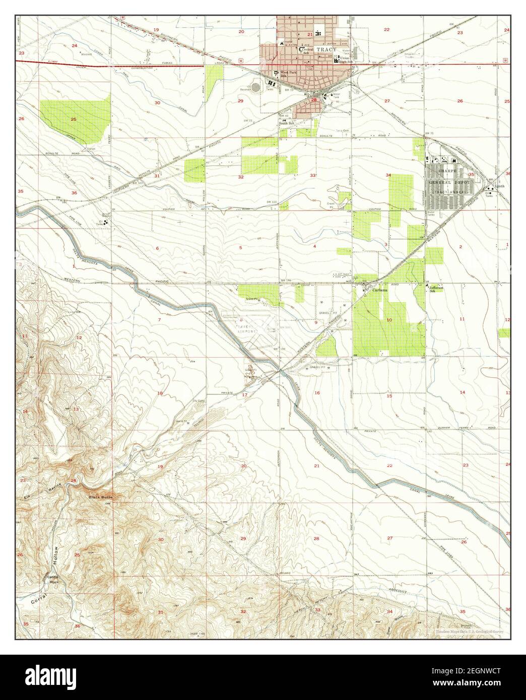 Tracy, California, map 1954, 1:24000, United States of America by ...