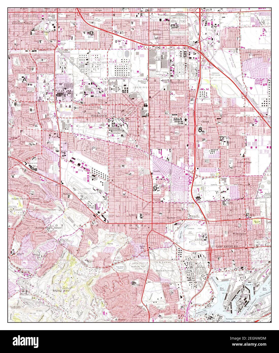 Torrance, California, map 1964, 1:24000, United States of America by ...
