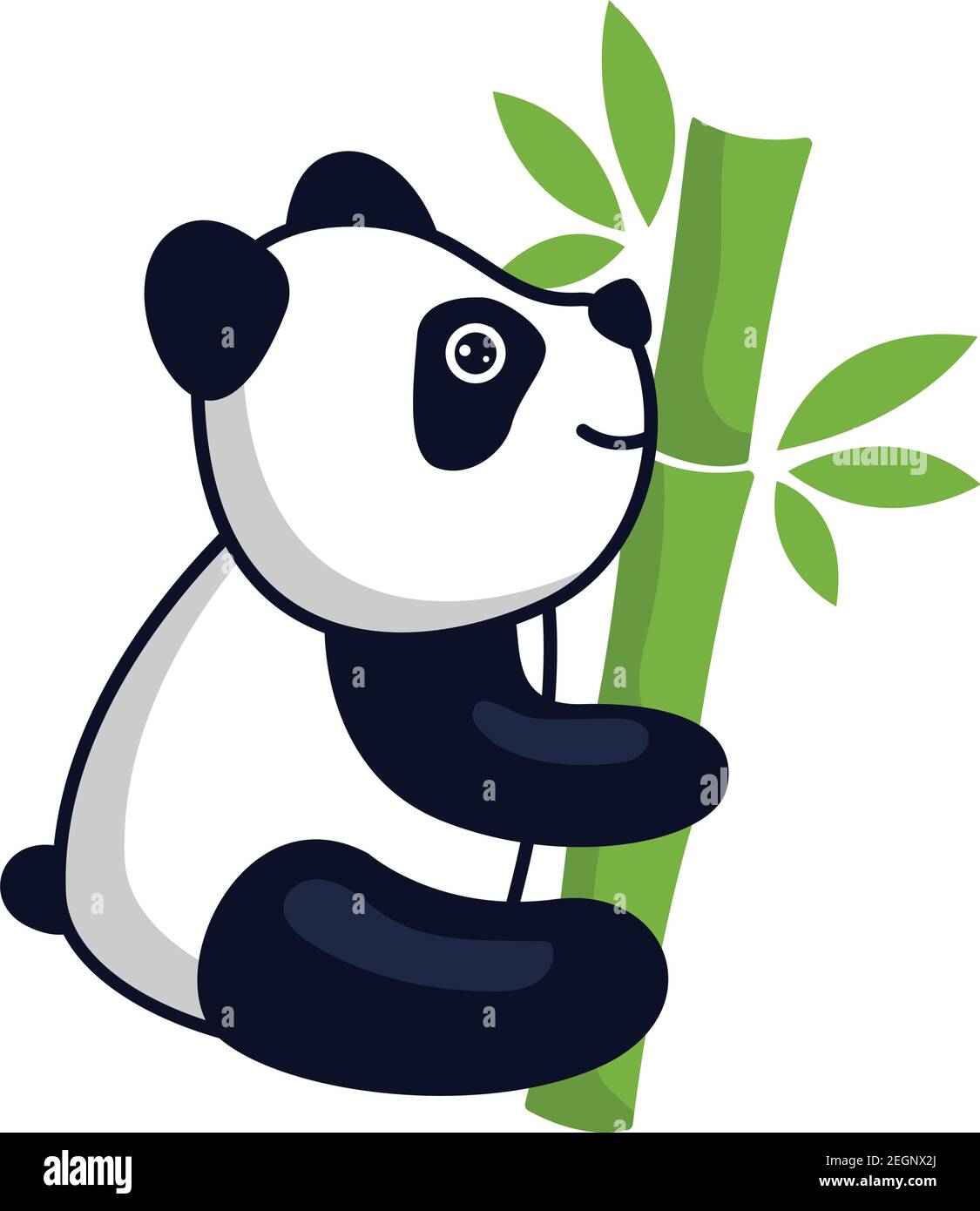 panda bear logo isolated on white background. vector illustration Stock ...