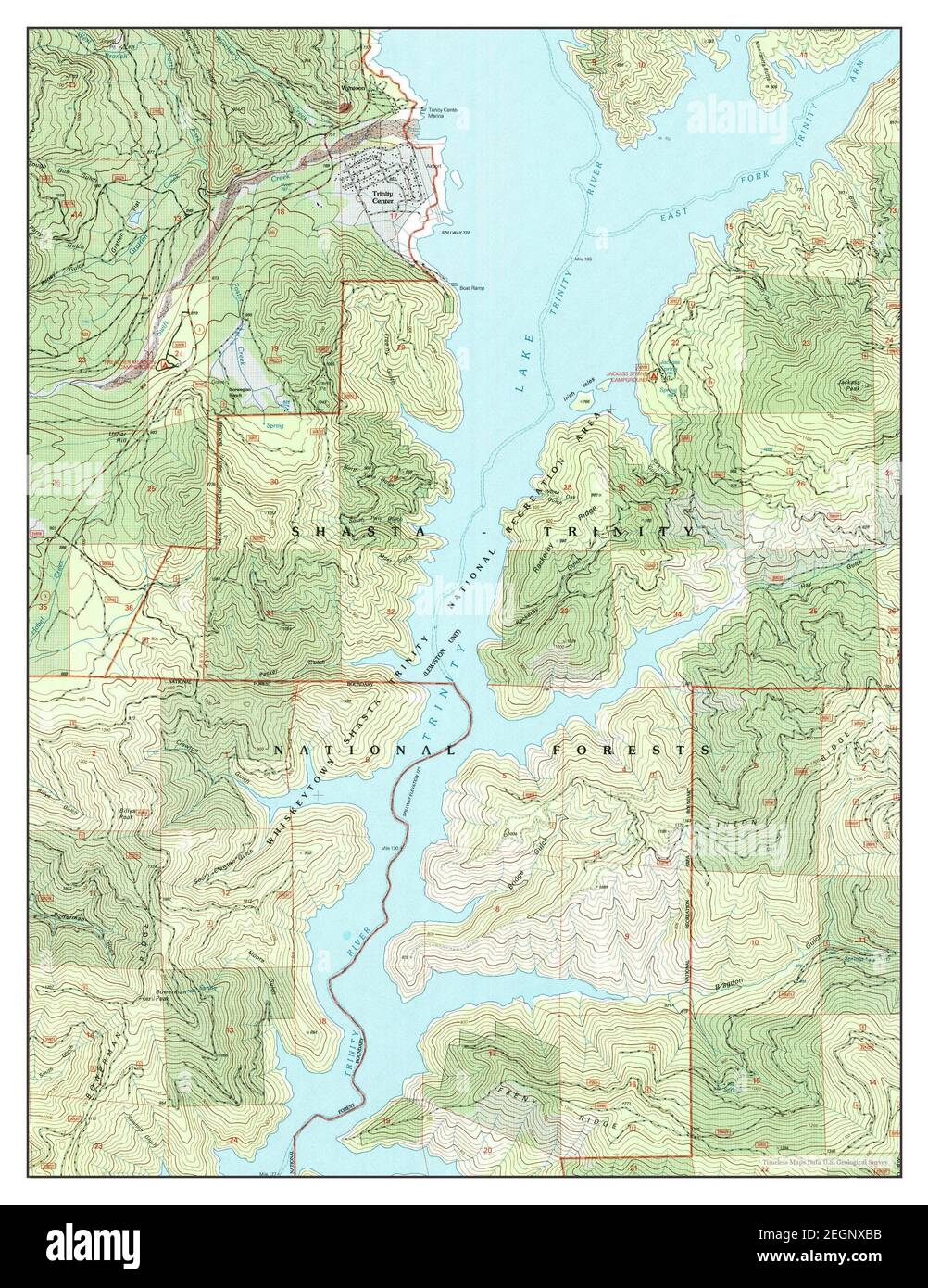 Trinity county map hi-res stock photography and images - Alamy