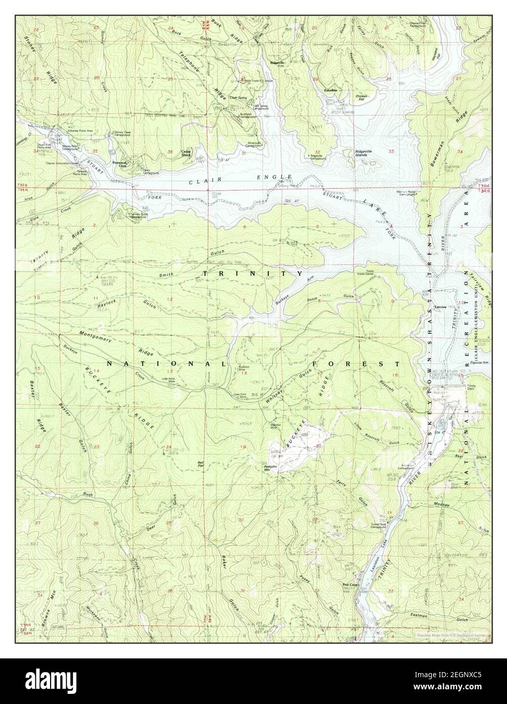 Trinity county map Cut Out Stock Images & Pictures - Alamy