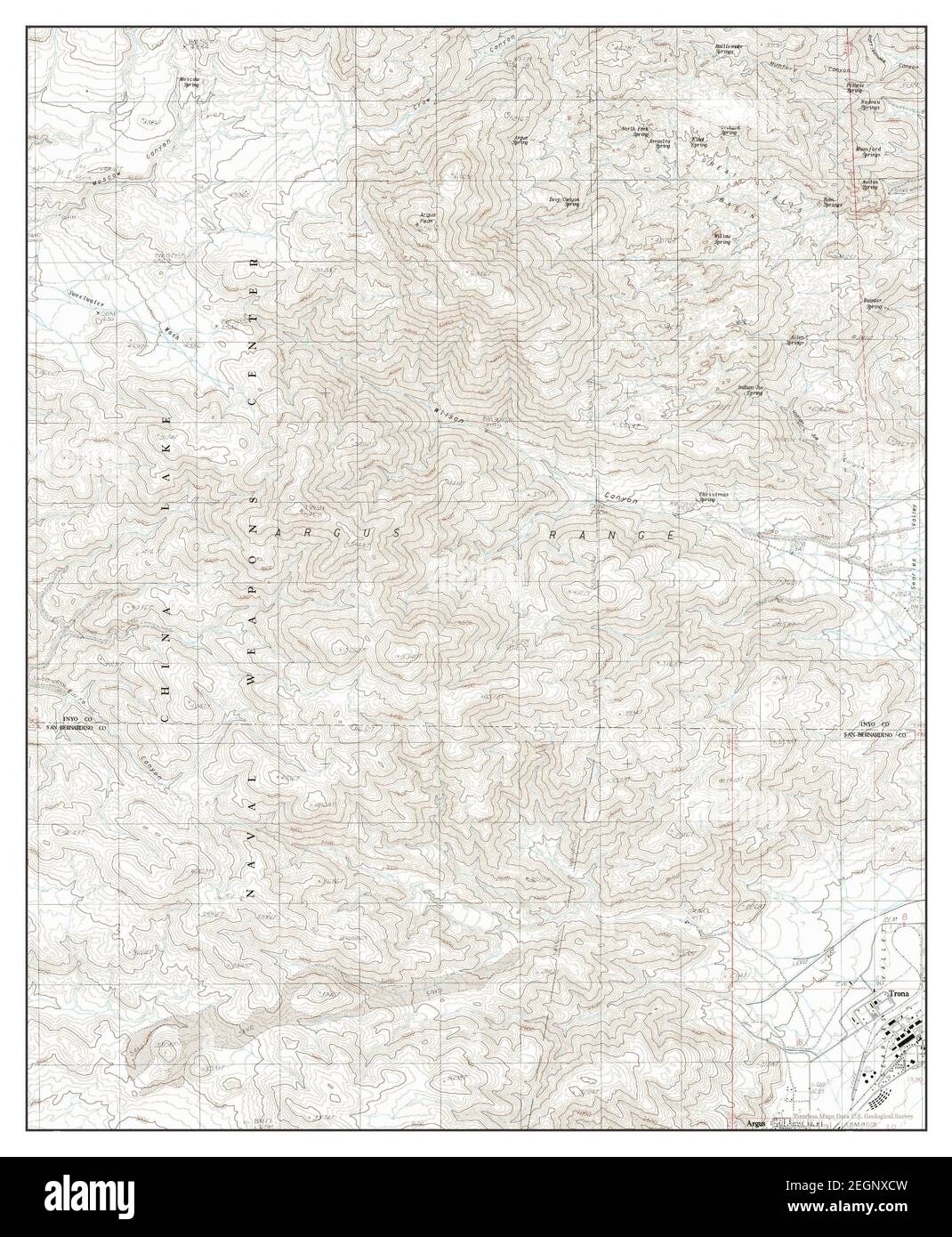 Trona West, California, map 1983, 1:24000, United States of America by ...