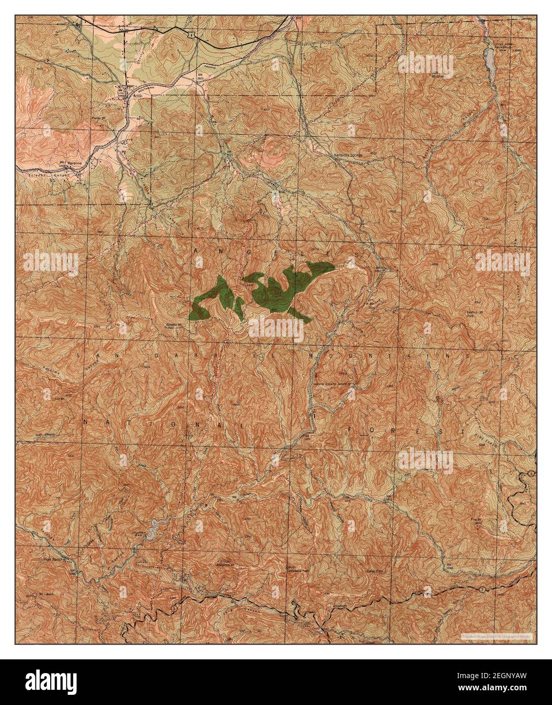Tujunga, California, map 1944, 1:62500, United States of America by ...