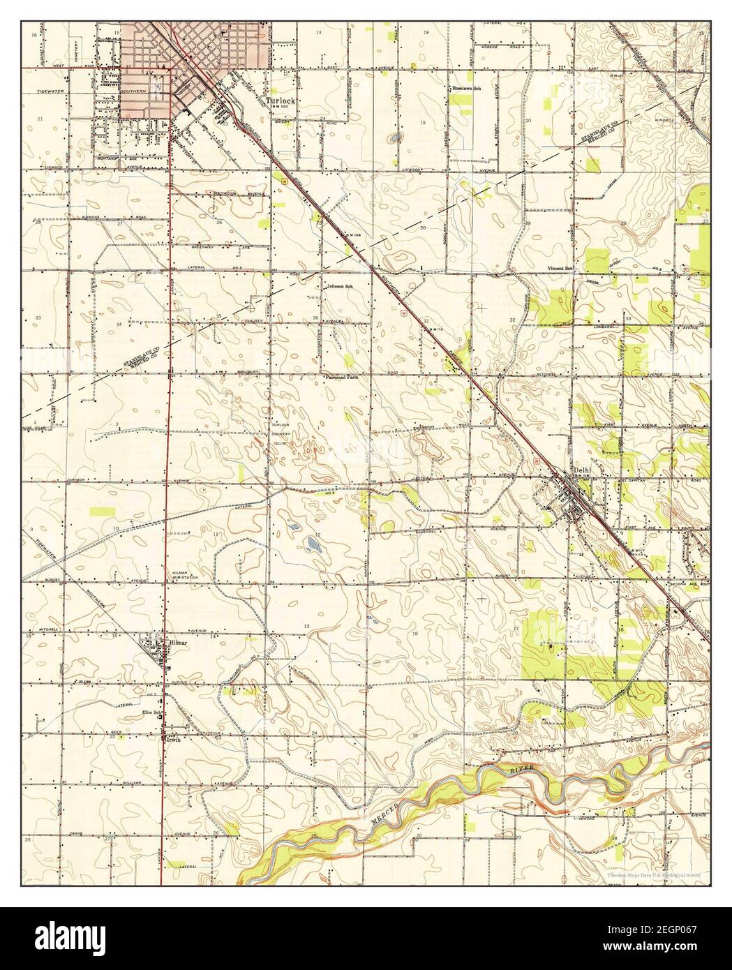 Map of turlock hi-res stock photography and images - Alamy
