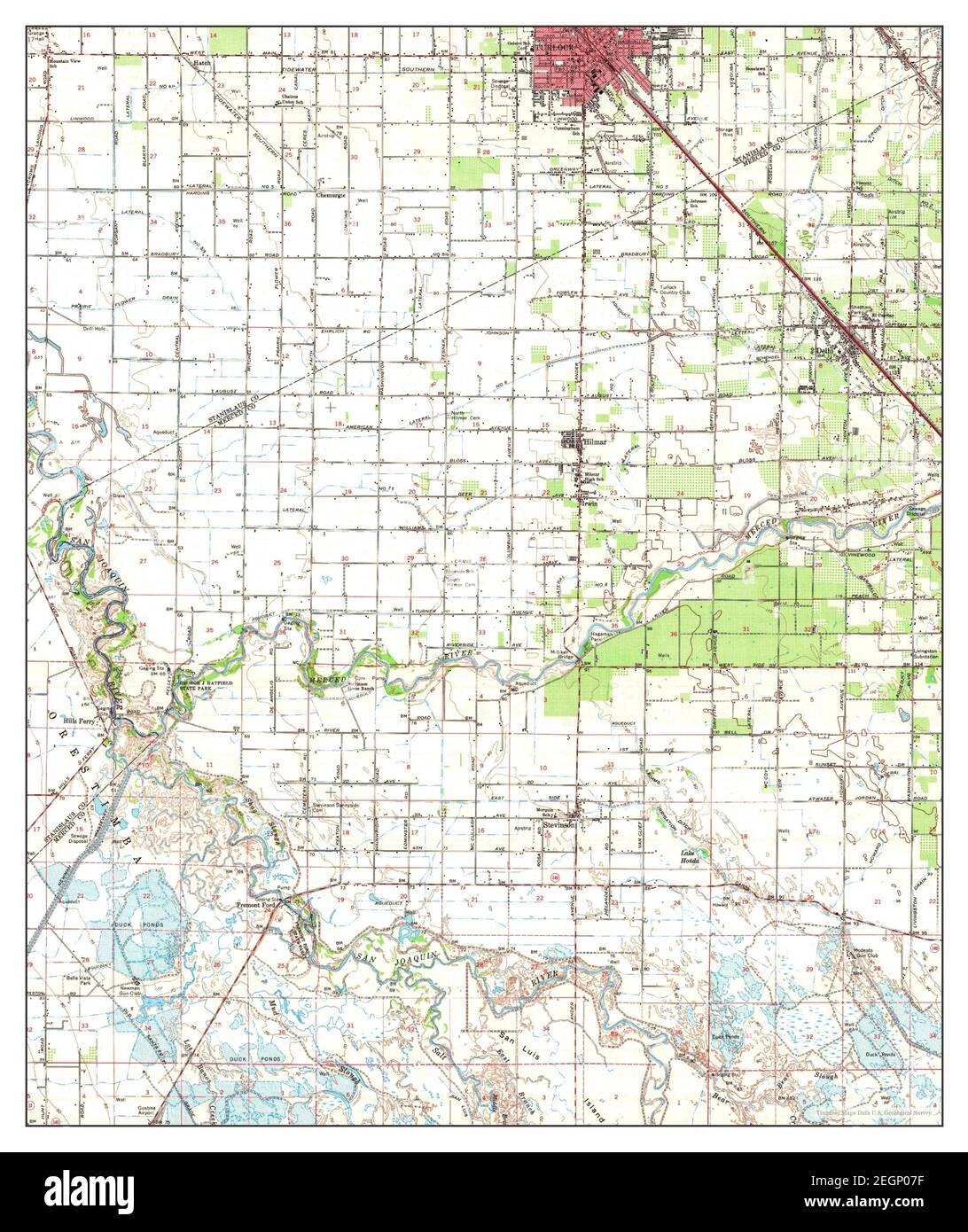 Map of turlock hi-res stock photography and images - Alamy