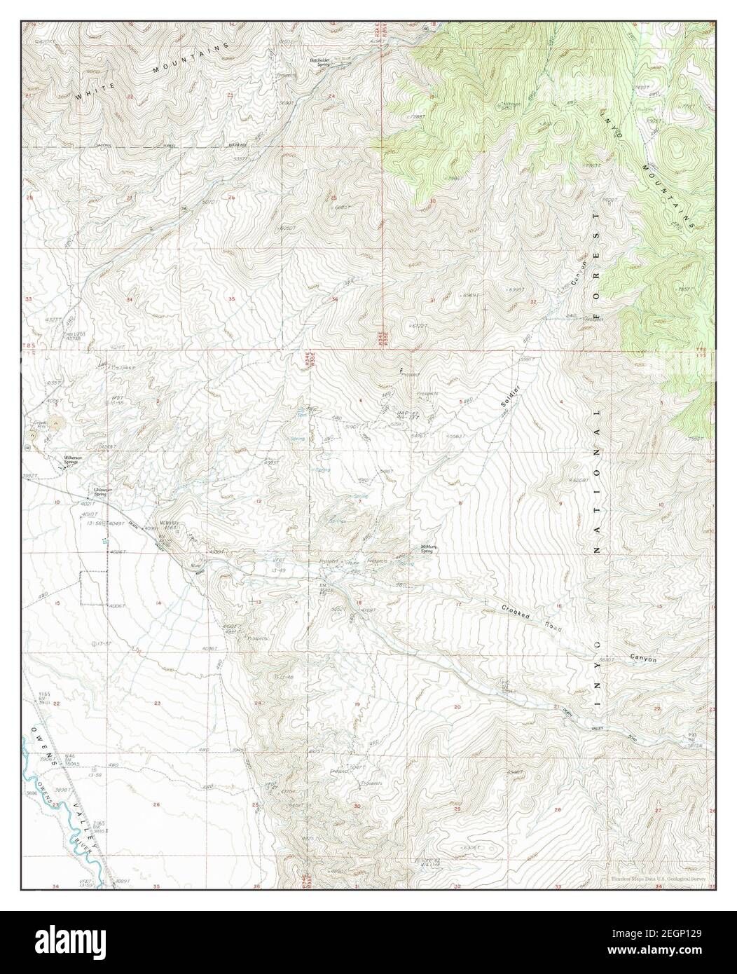 Uhlmeyer Spring, California, map 1990, 1:24000, United States of ...