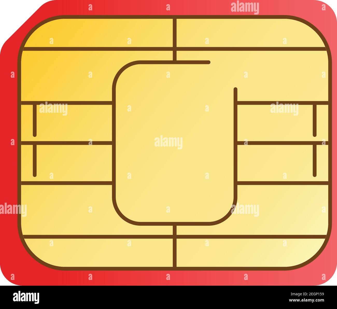 sim card chip card isolated on white background. vector illustration ...