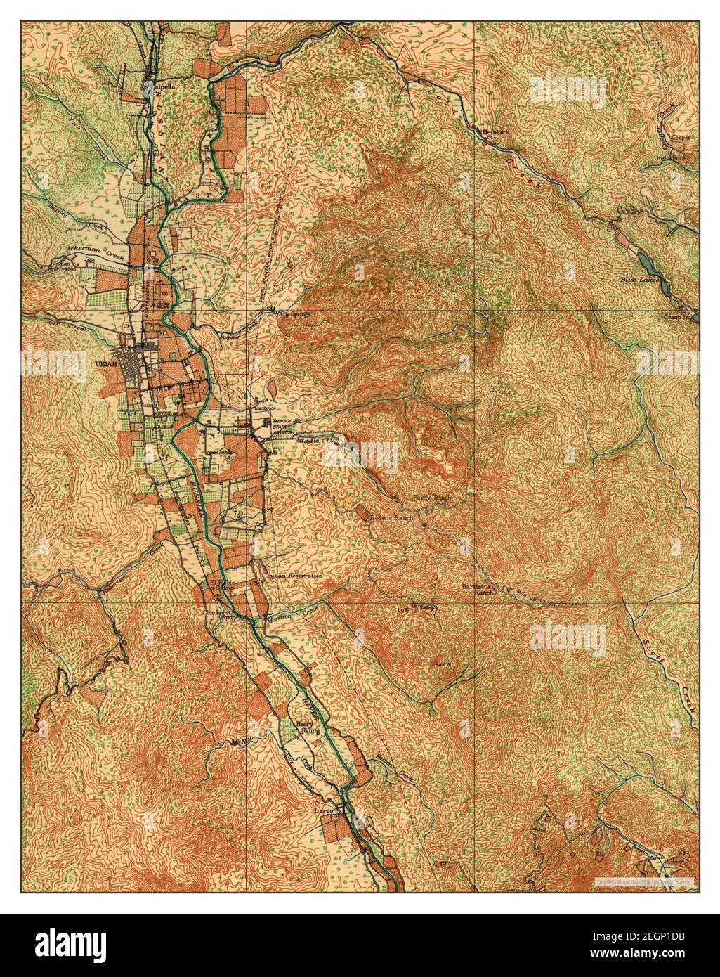Ukiah map Cut Out Stock Images & Pictures - Alamy