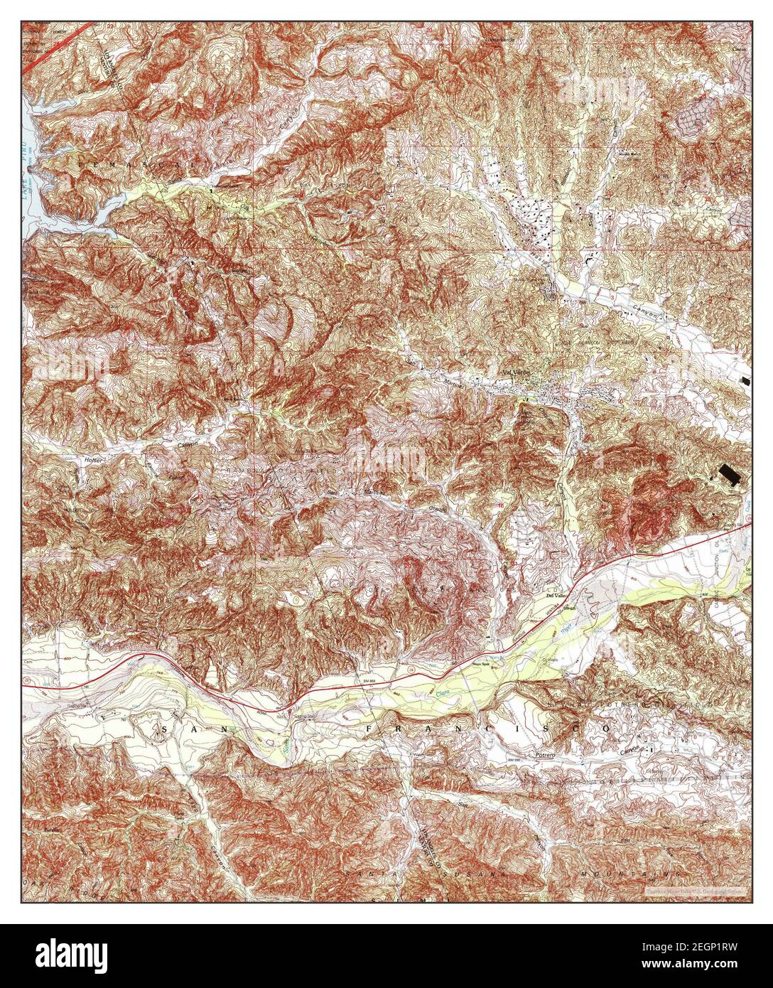 Val Verde, California, map 1995, 1:24000, United States of America by ...
