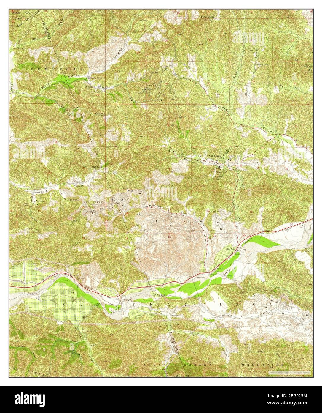 Val verde county map hi-res stock photography and images - Alamy