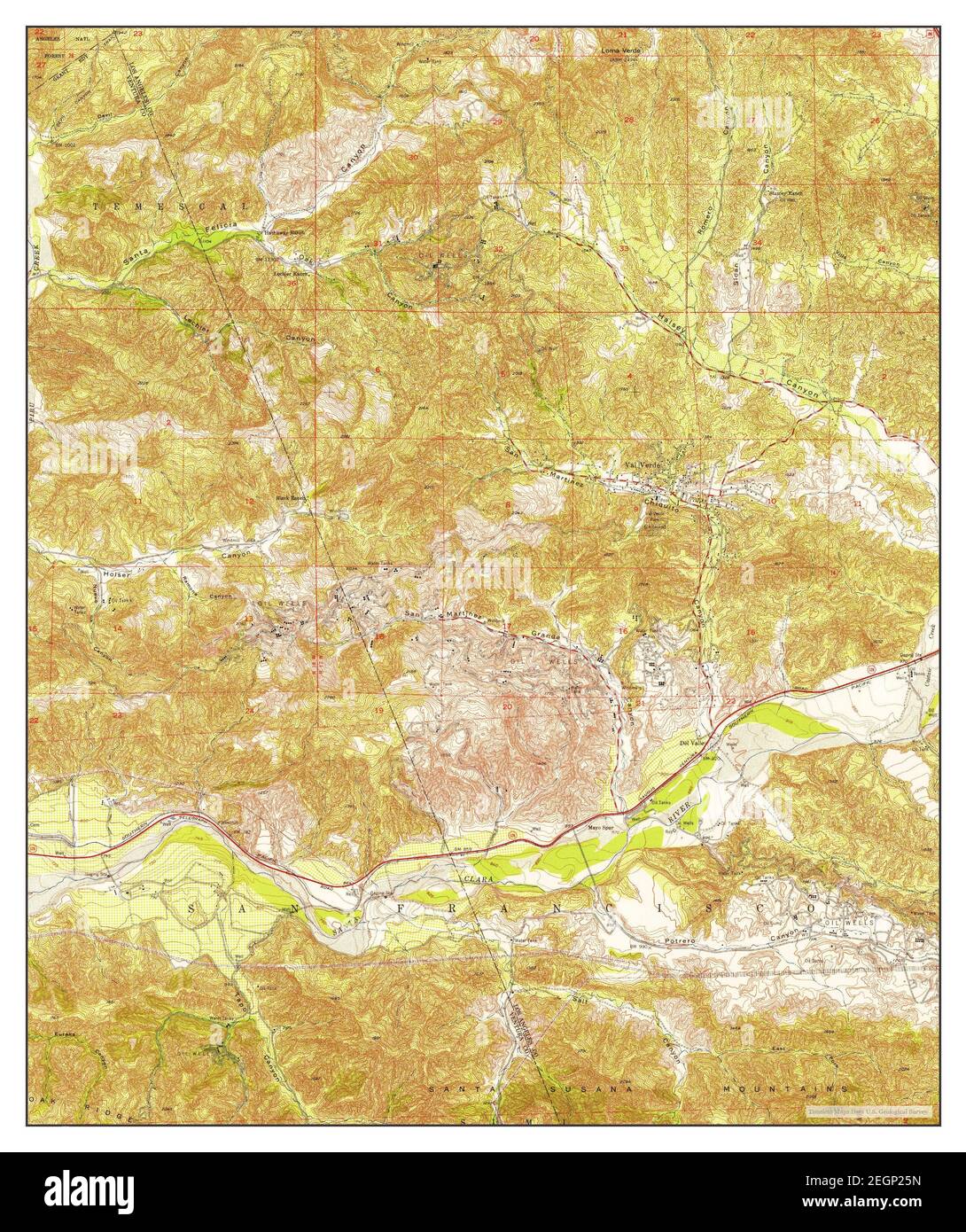 Val verde county map hi-res stock photography and images - Alamy