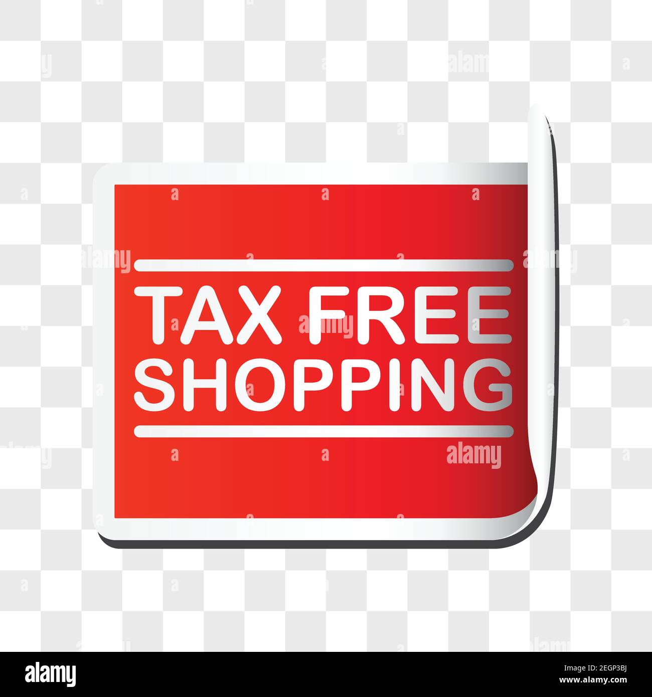 100 percentage tax free sticker isolated on white background. vector ...