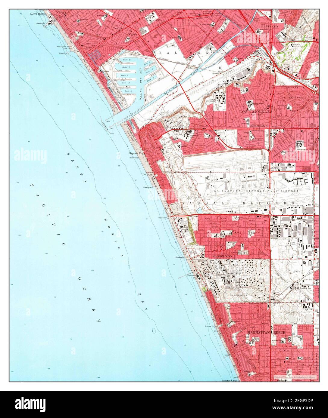 Venice, California, map 1964, 1:24000, United States of America by ...